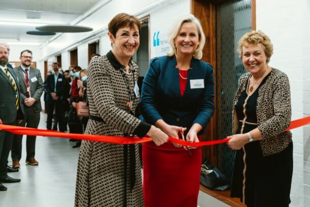 MP, Angela Richardson and Kathy Slack, Chief Executive of Enterprise M3 ...